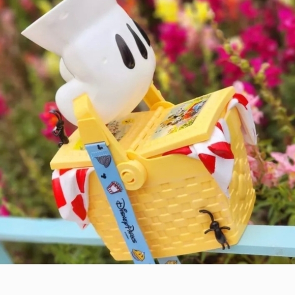 Disney | Other | Disney Mickey Mouse Picnic Basket Popcorn Bucket ...